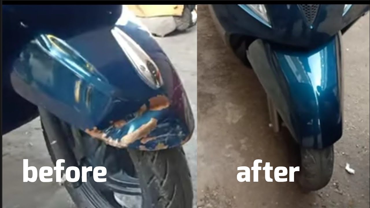 TVS Jupiter restoration video.jupiter painting and fitting perfectly ...