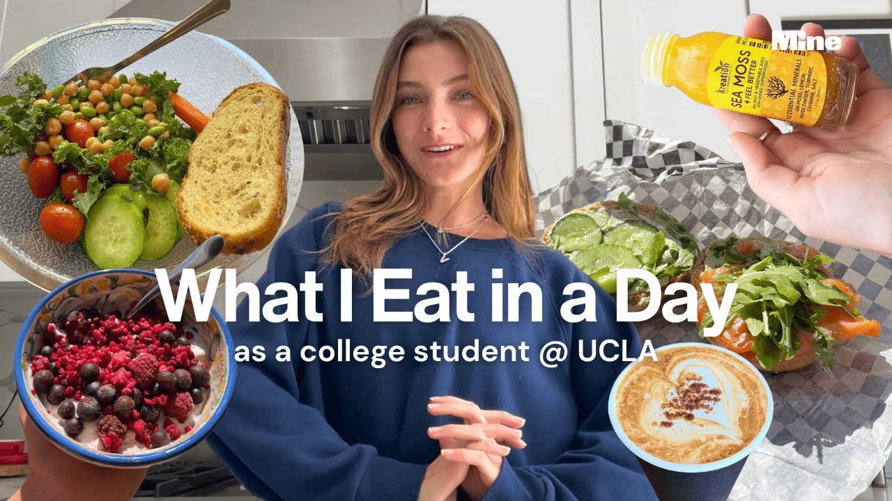 What I Eat in a Day as a College Student @ UCLA | Healthy Foods - YouTube