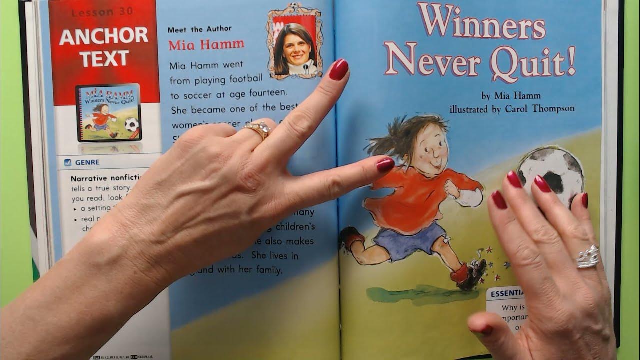 Journeys Grade 1 Lesson 30 Winners Never Quit! #1 11 - YouTube