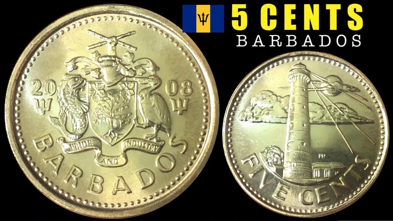 5 Cents collection coin of Barbados - Value and History - YouTube