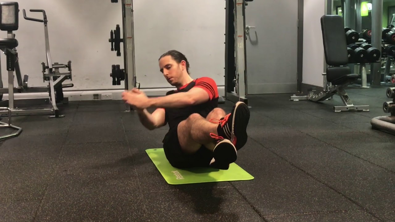 40PlusFit Russian Twist Legs Up - YouTube