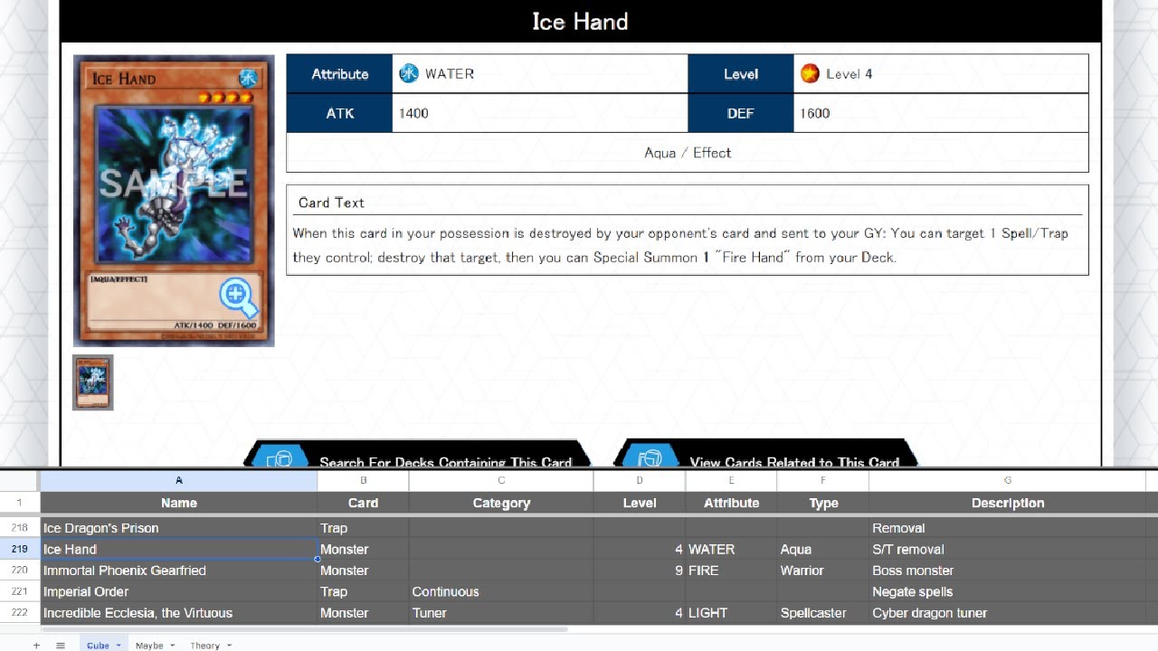 Yu-Gi-Oh cube building for a bit - YouTube