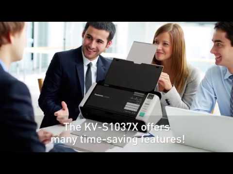 The All New Panasonic KV-S1037 Workgroup Document Scanner with Wi-Fi ...