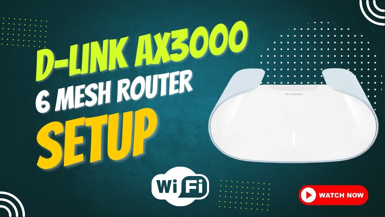 D Link AX3000 6 Mesh Router - YouTube