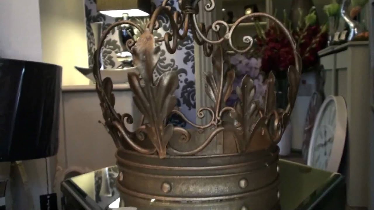 Gold Decorative Crown, royal crown, garden crown - YouTube