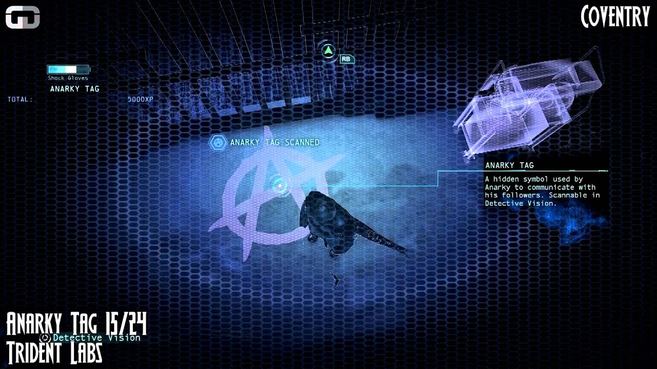 Batman Arkham Origin - Anarky Tags Locations - YouTube