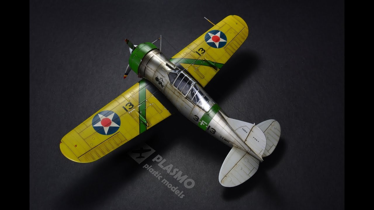 Brewster F2A Buffalo Tamiya 1/48 - Aircraft Model - YouTube
