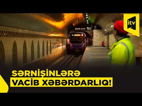 Bu gündən “28 May” və “Nizami” istiqamətində qatarların hərəkəti dəyişdi