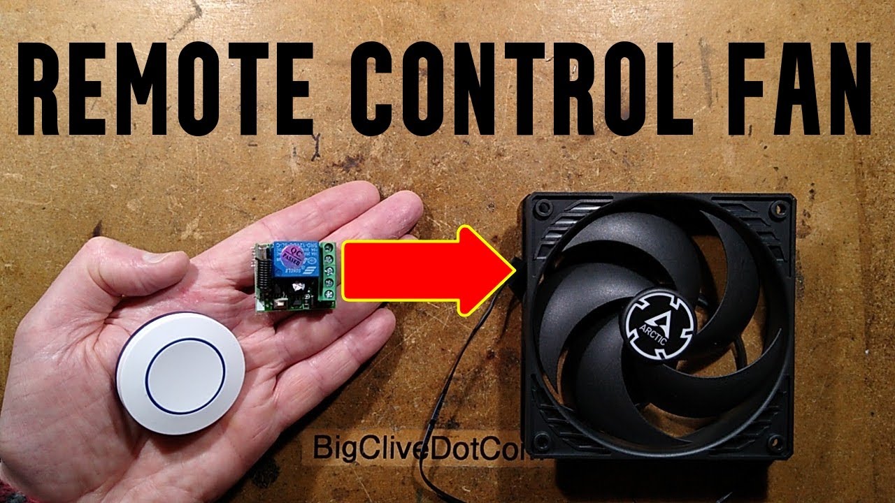 Adding remote control to a 12V fan - YouTube