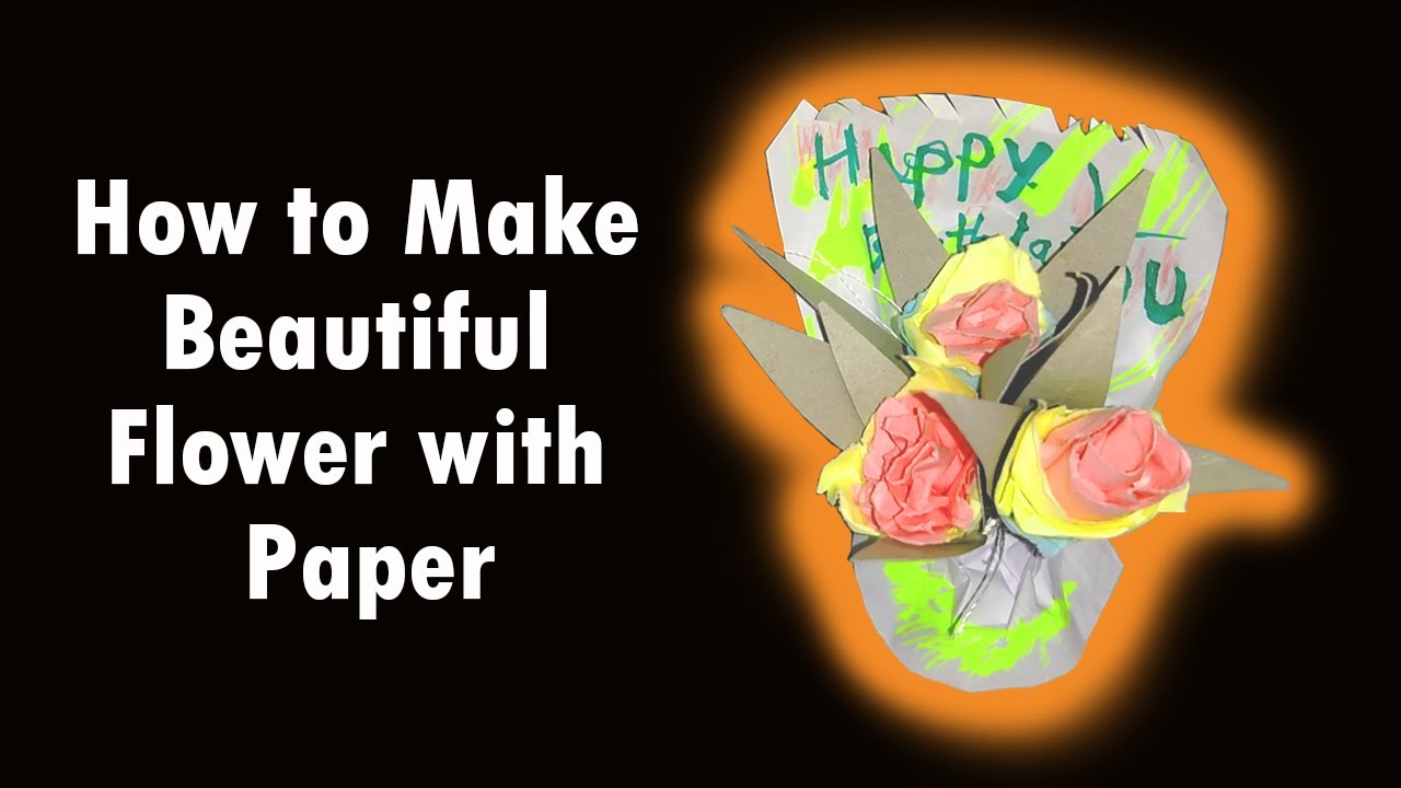 How to Make Beautiful Flower with Paper ।। paper craft - YouTube