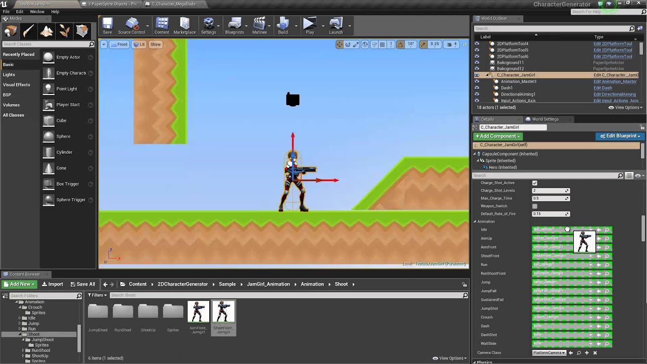 2D Character Engine - JamGirl Preview - YouTube