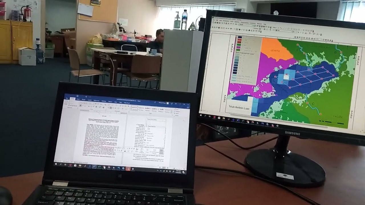 Cara Buat Dua Tampilan Layar Laptop + Monitor (Tampilan ganda monitor ...