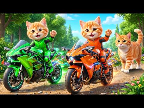 Mama Cat Trims Fur on the Farm and Makes Tiger Hat For Kittens At Home🐾🎩🐯