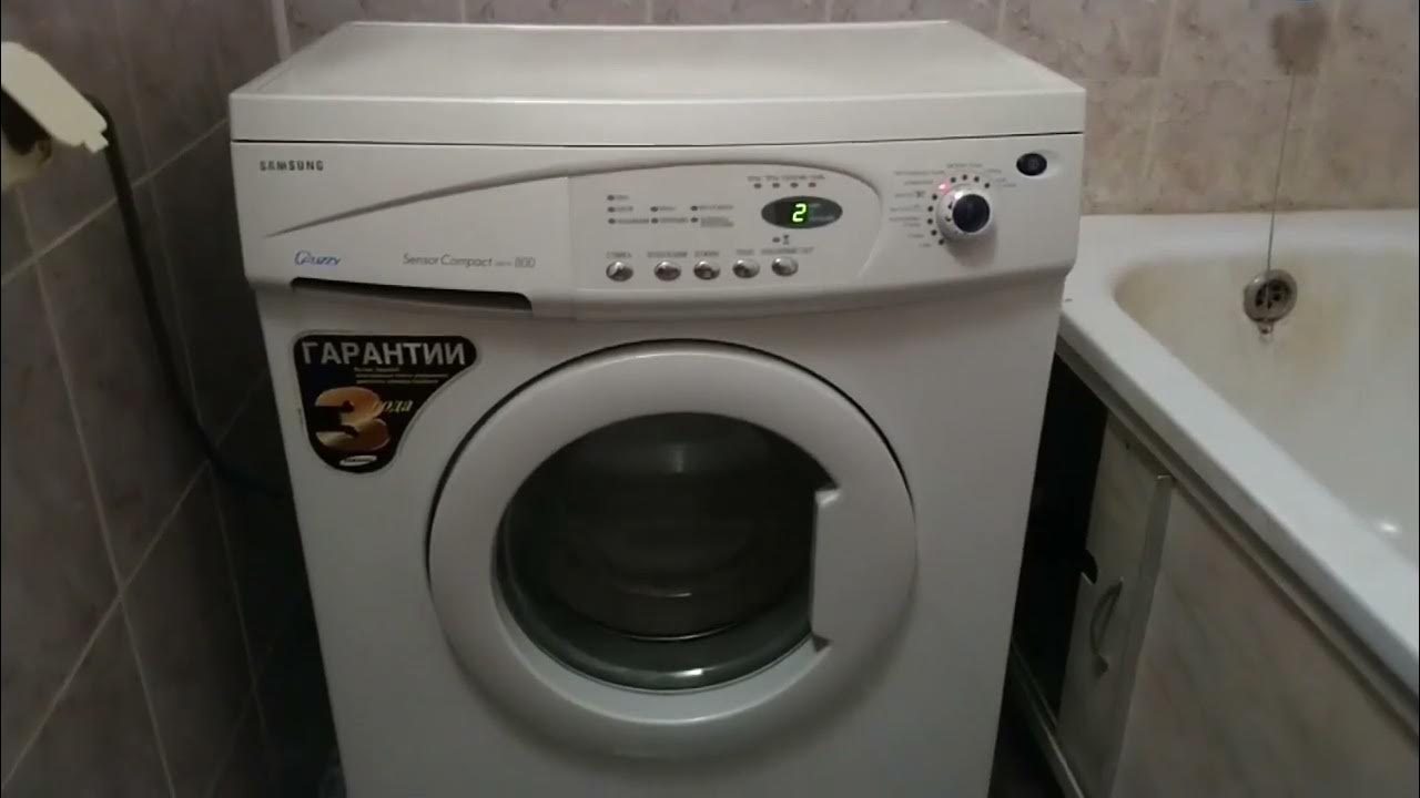 Стиральная машина Samsung S803J - YouTube