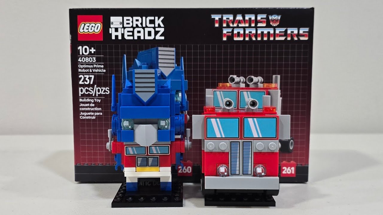 Lego Transformers BrickHeadz Optimus Prime Set 40803 REVIEW! - YouTube