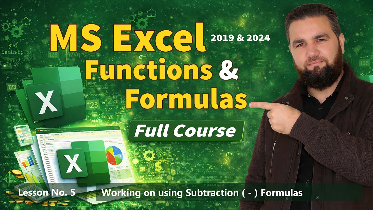 Microsoft Excel 2019 Functions and Formulas: Day 05 - YouTube