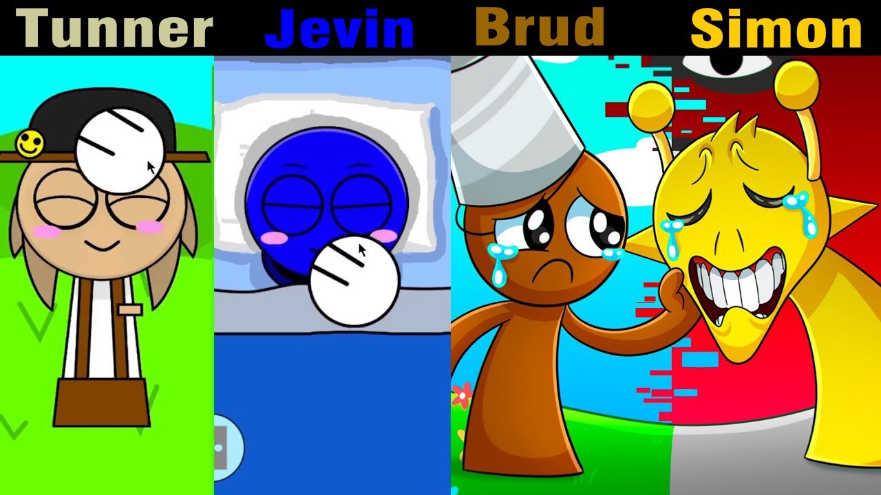 Sprunki Interactive - Tunner, Jevin, Brud, Simon - YouTube