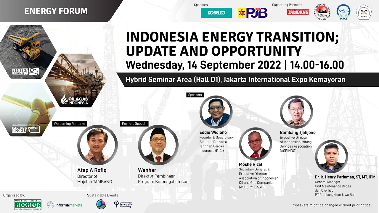 Energy Forum, Indonesia Energy Transition : Updates & Opportunity - YouTube