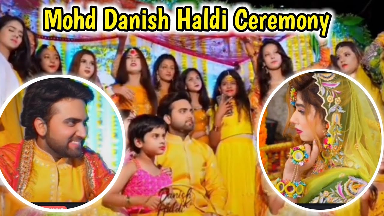 Mohd Danish and Farheen Faridi Haldi Ceremony full Video 💛🧡 - YouTube