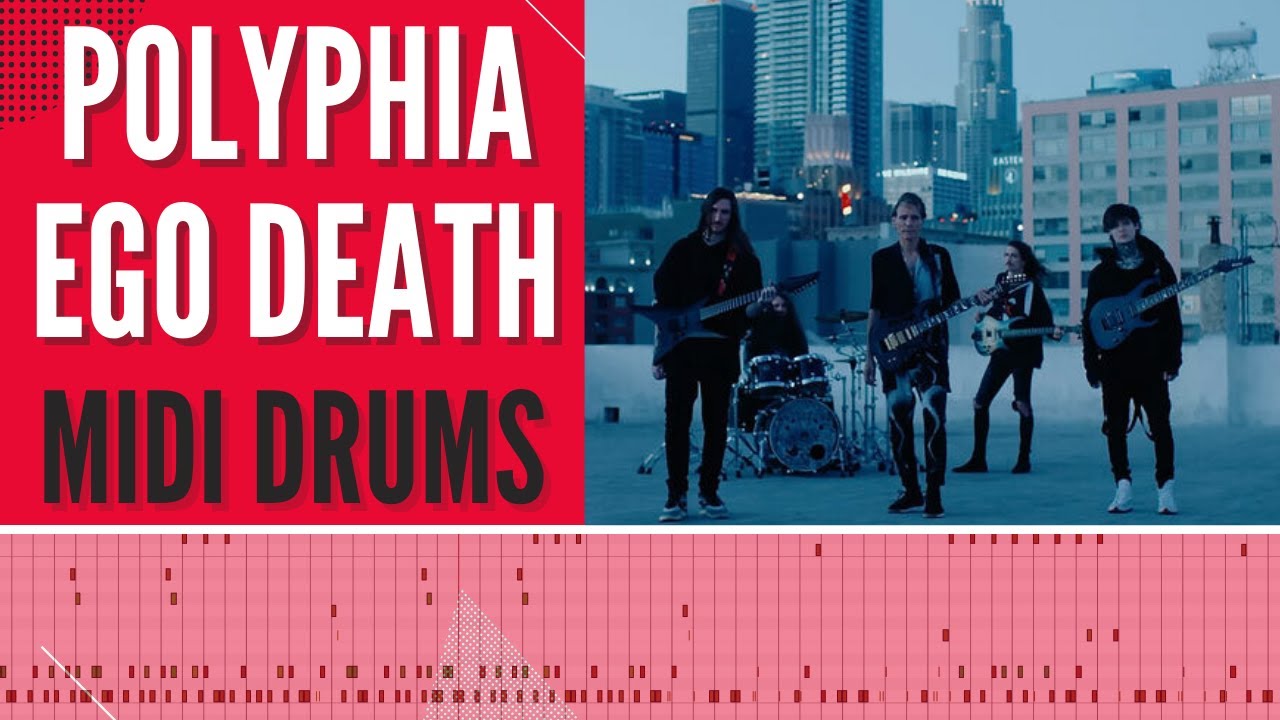 Polyphia - Ego Death ft. Steve Vai | FULL MIDI DRUM TRANSCRIPTION + DOWNLOAD - YouTube