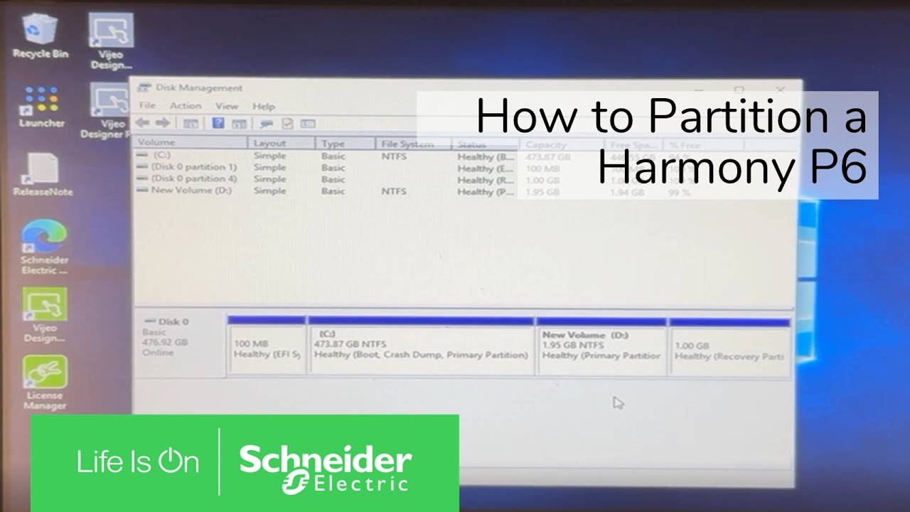 How to partition a Harmony P6? | Schneider Electric - YouTube