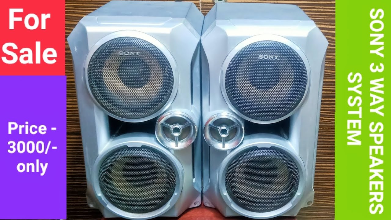 SONY 3 WAY SPEAKERS SYSTEM DOUBLE DRIVER Nice Performance Contact No ...