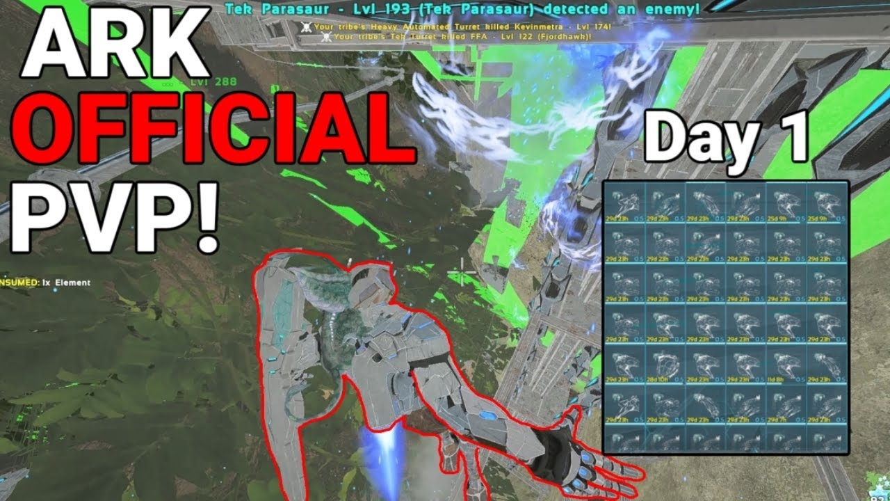 DEFENDING Our OP Duo Base My First Day On Official! | Ark Official PvP ...