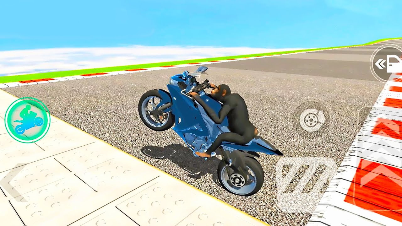 Superhero Bike Racing GT Monkey Driving Race Motorcycle - Moto Game ...