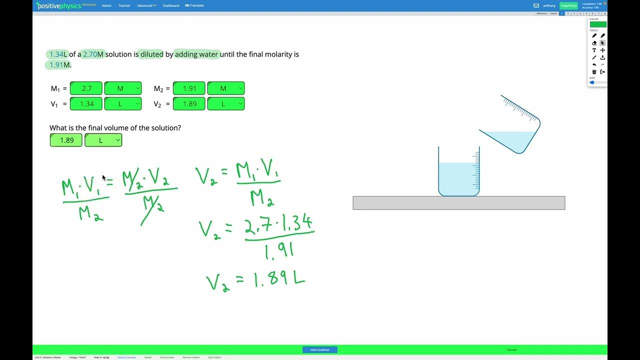 Chemistry - Solutions - Dilution - YouTube