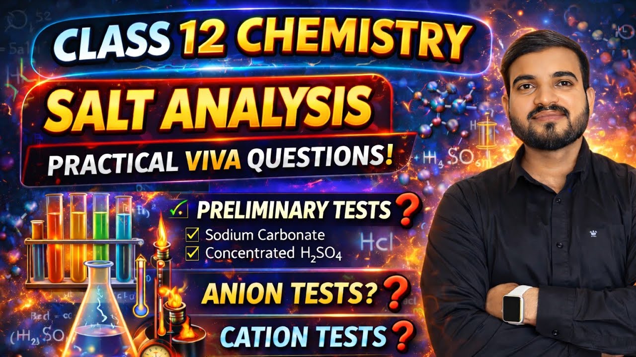 Salt Analysis Viva Questions | Class 12 Chemistry Practical | Basic ...