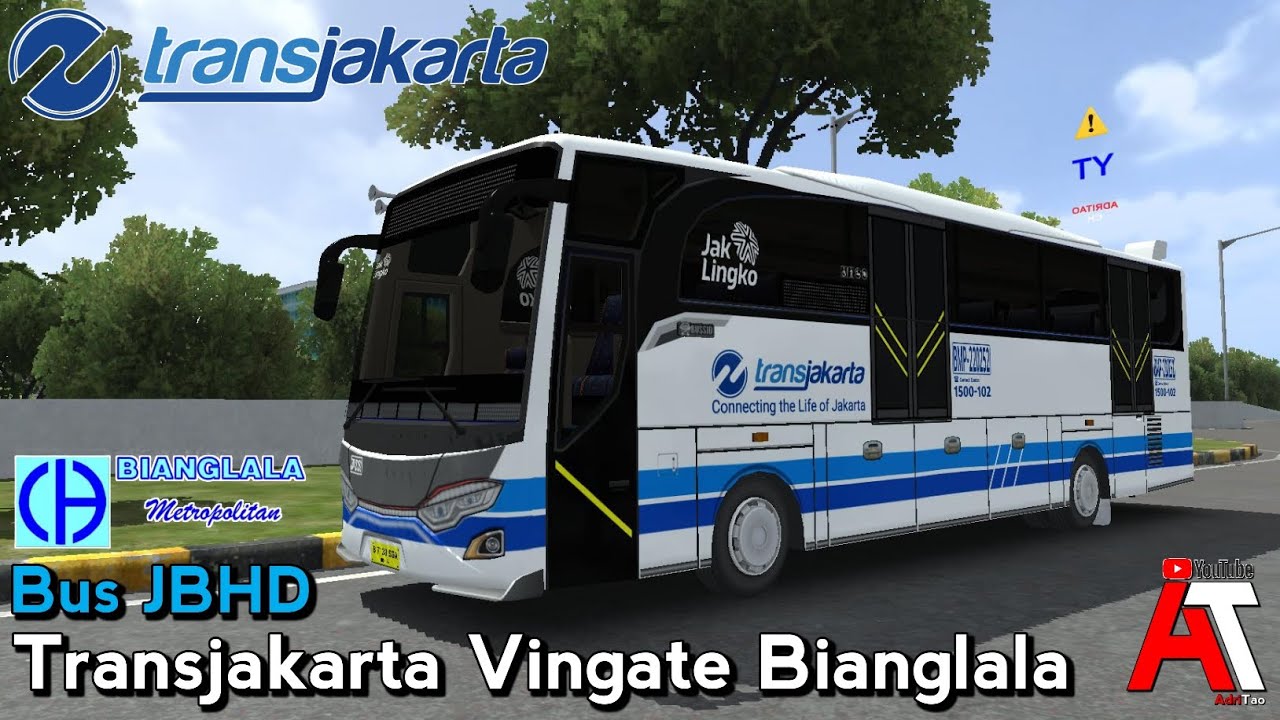 Bus JBHD | Bussid Livery TransJakarta Vintage Bianglala | BUSSID V4.2 - YouTube