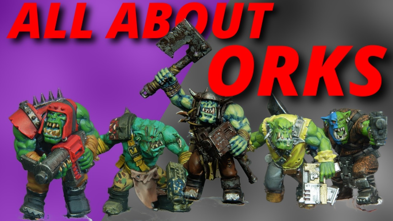 How To Paint The 40k Ork Clans - YouTube