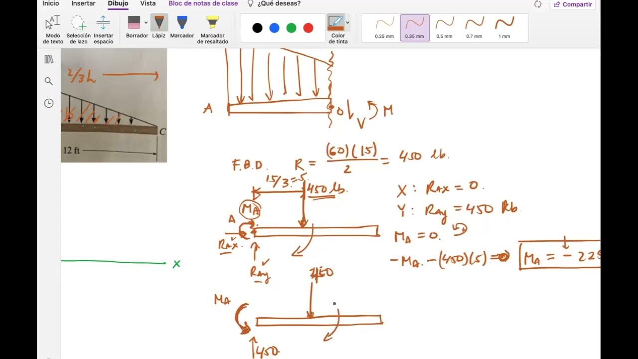 Beam. Triangular Distributed Load - YouTube