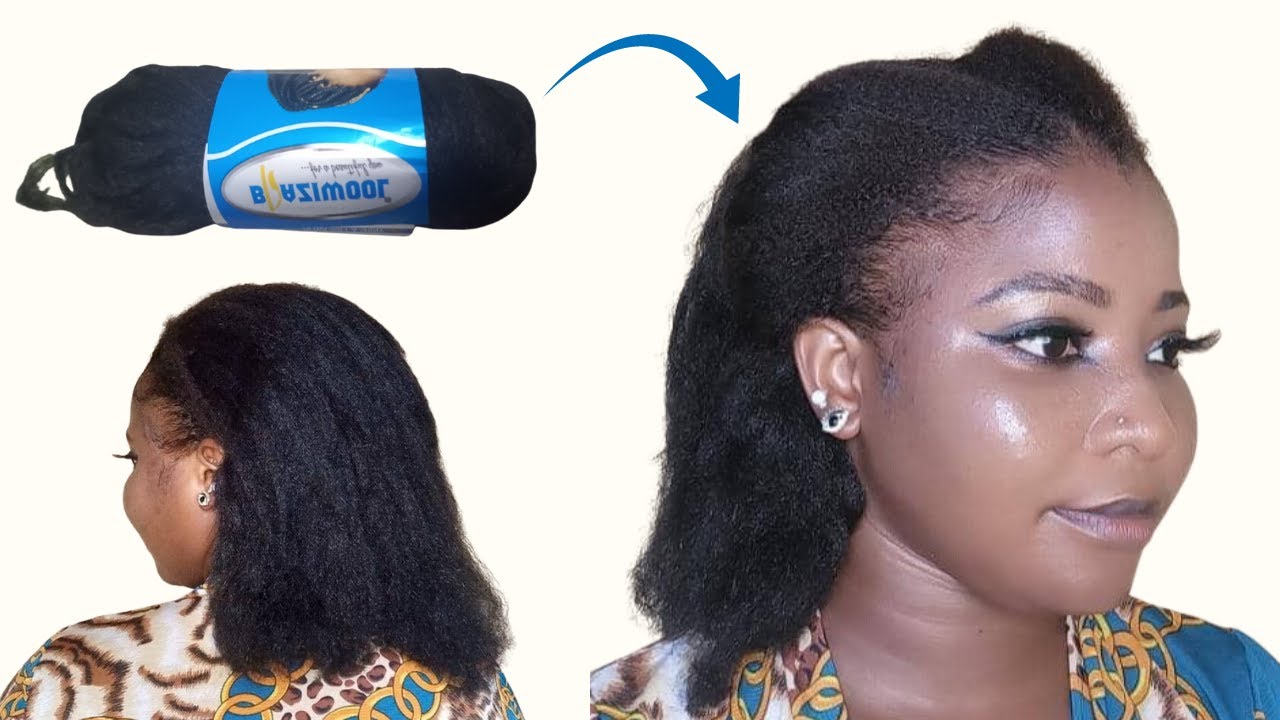 WOW!!! HOW TO TURNED BRAZILIAN WOOL INTO SHORT FAKE NATURAL HUMAN HAIR ...