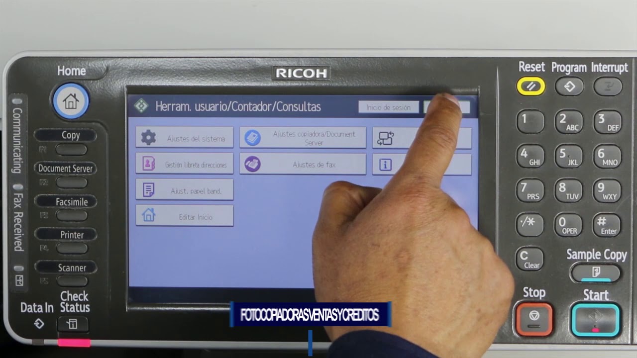 [Tutorial] Como Crear Usuarios en la Ricoh Aficio MP 4002 y 5002 # ...