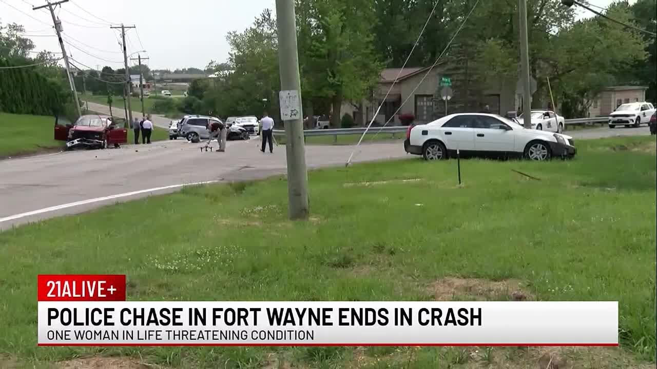 Police chase ends in life-threatening crash on Fort Wayne’s northeast ...