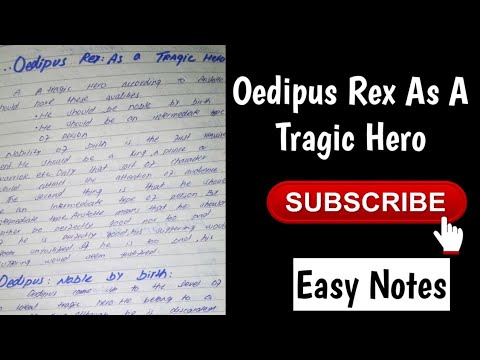Oedipus Rex As a Tragic Hero In easy wording - YouTube