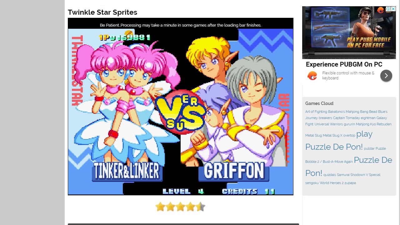 Twinkle Star Sprites game Play by Phuong(thua sml:(() - YouTube