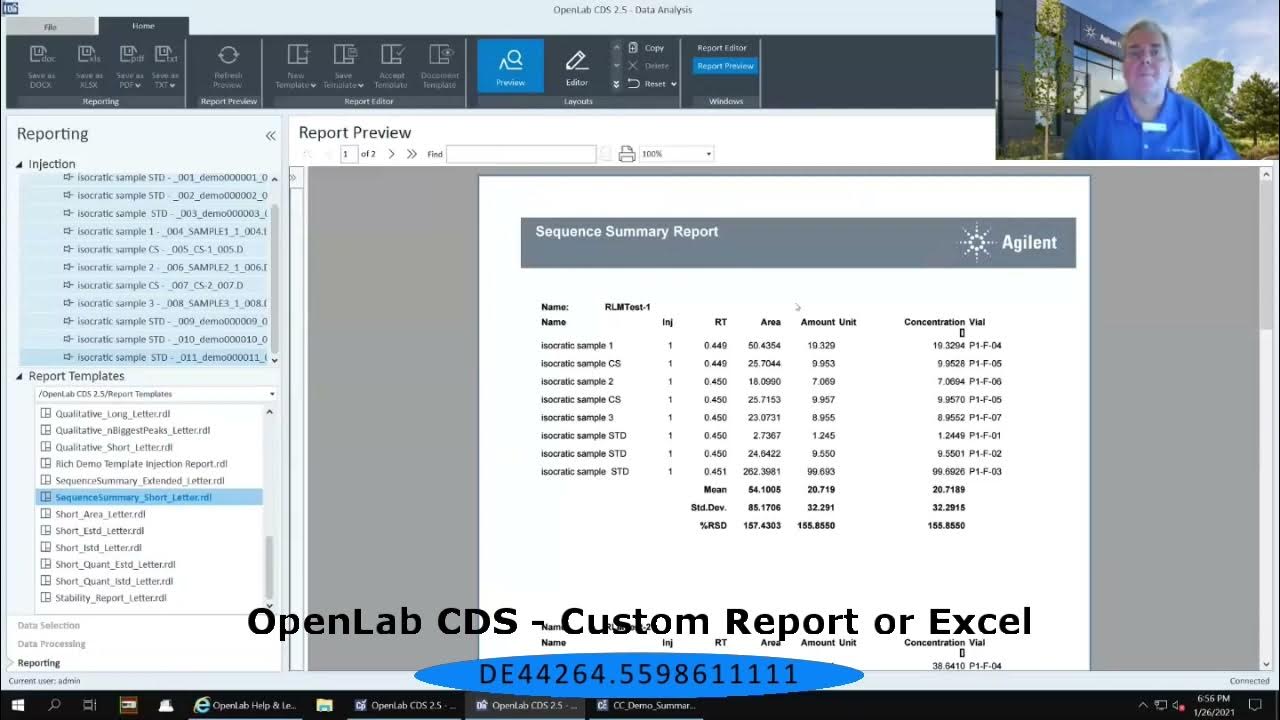 OpenLab CDS Why Create a Custom Report Instead of Using Excel DE44264 5598611111 - YouTube