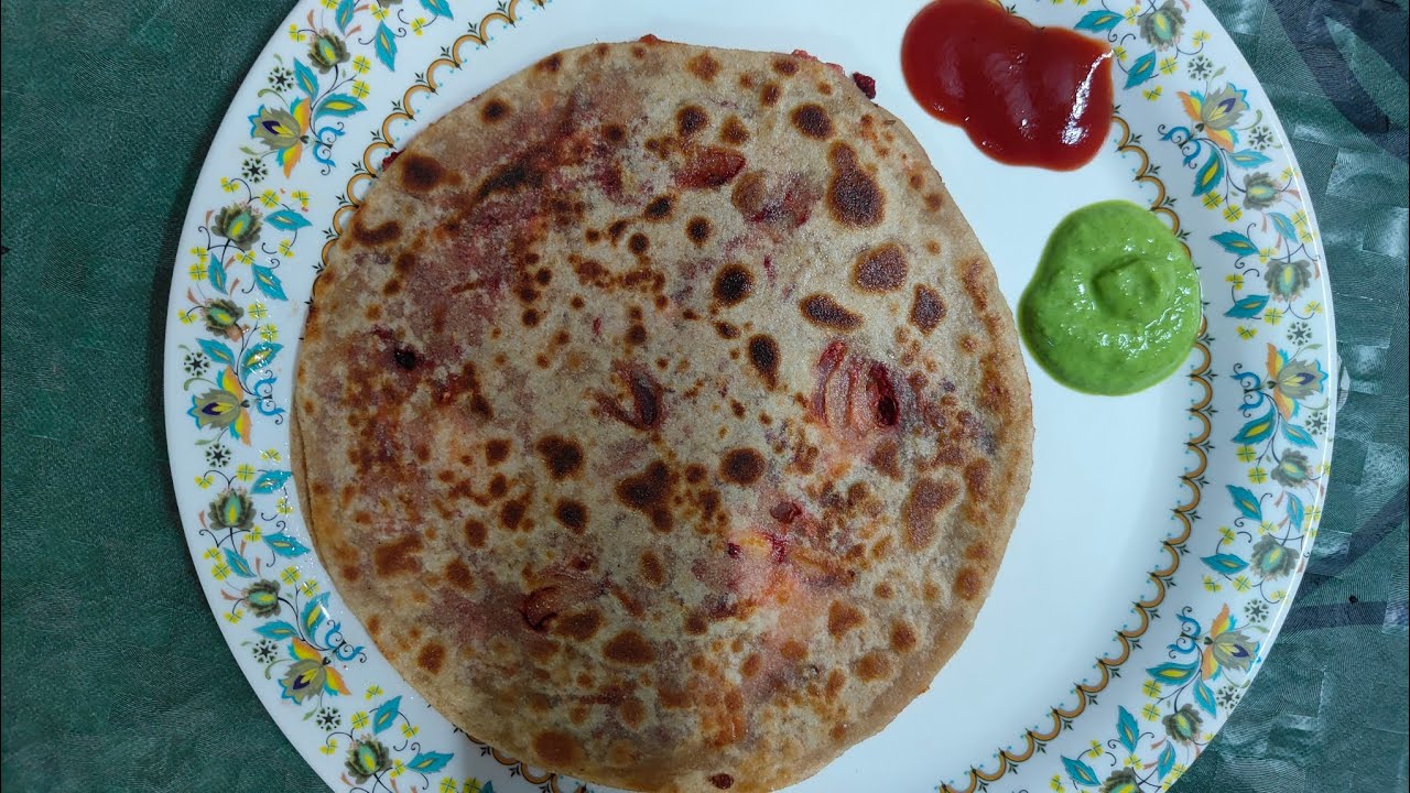 🌸 Colorful start to the day! 🌸 Healthy & tasty Beetroot Paratha ...