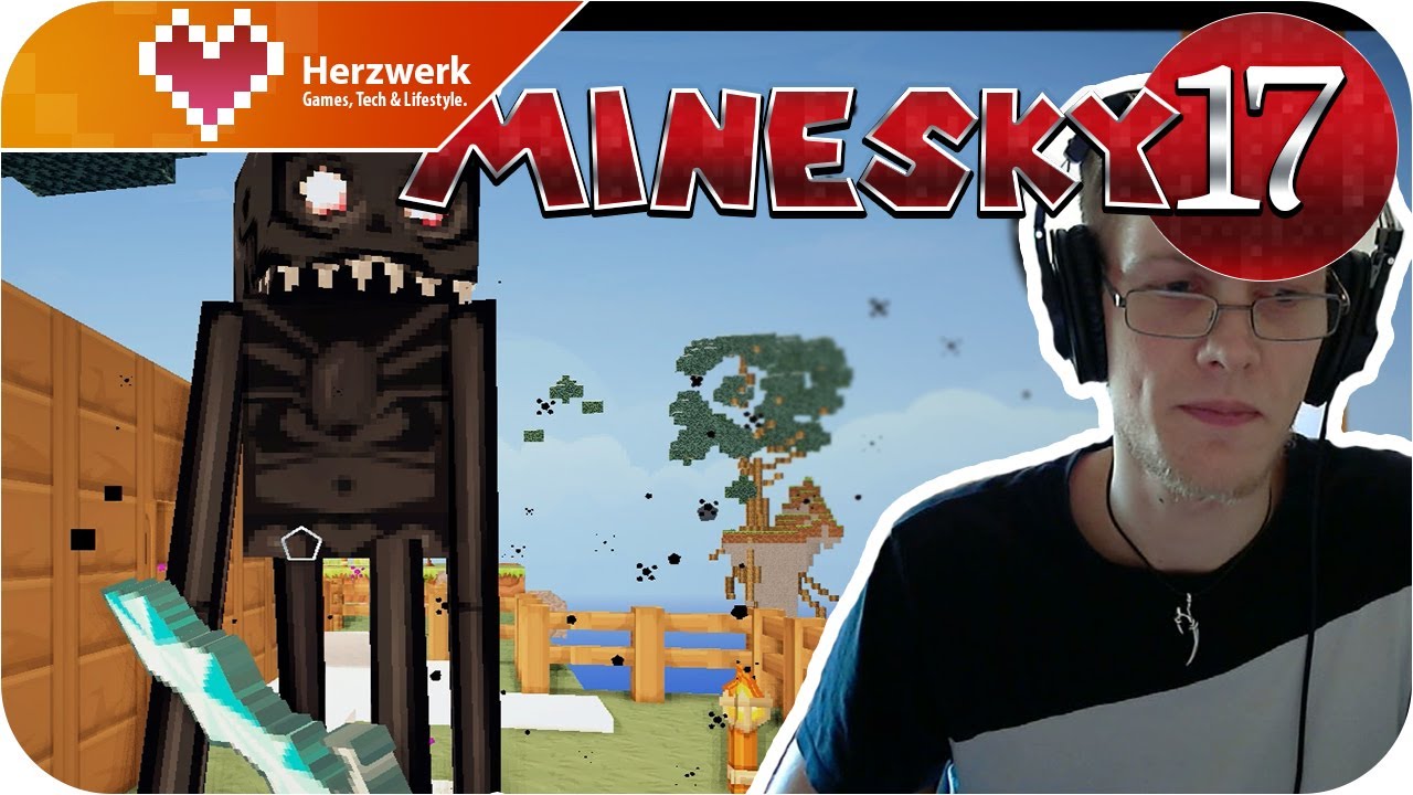 Minecraft | MINESKY #17 | Endgegner Enderman! [Facecam] - YouTube