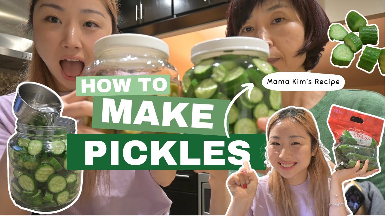 SUPER EASY & GUILT FREE pickles (make your own pickles cuz y not) - YouTube