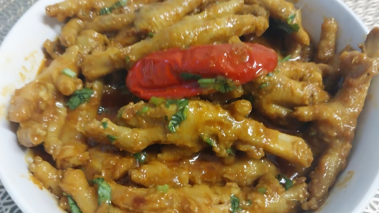 chicken feet curry recipe | chicken feet recipe | by cook with N - YouTube