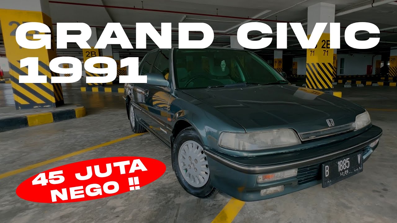 HONDA GRAND CIVIC 1991 | Super nyaman & 90's banget (FOR SALE) - YouTube