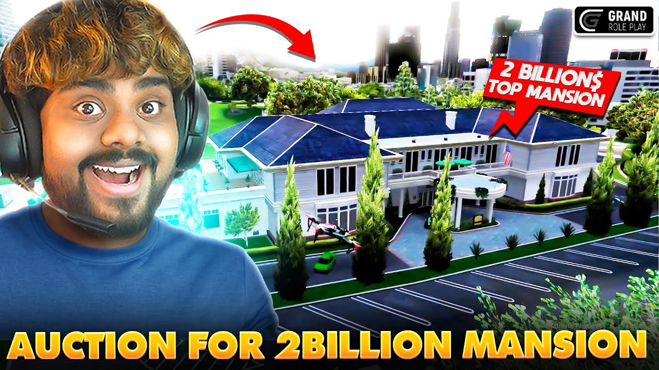 2 Billion Mansion Auction Fight In Grand RP | GTA 5 Telugu | Sahara YT ...