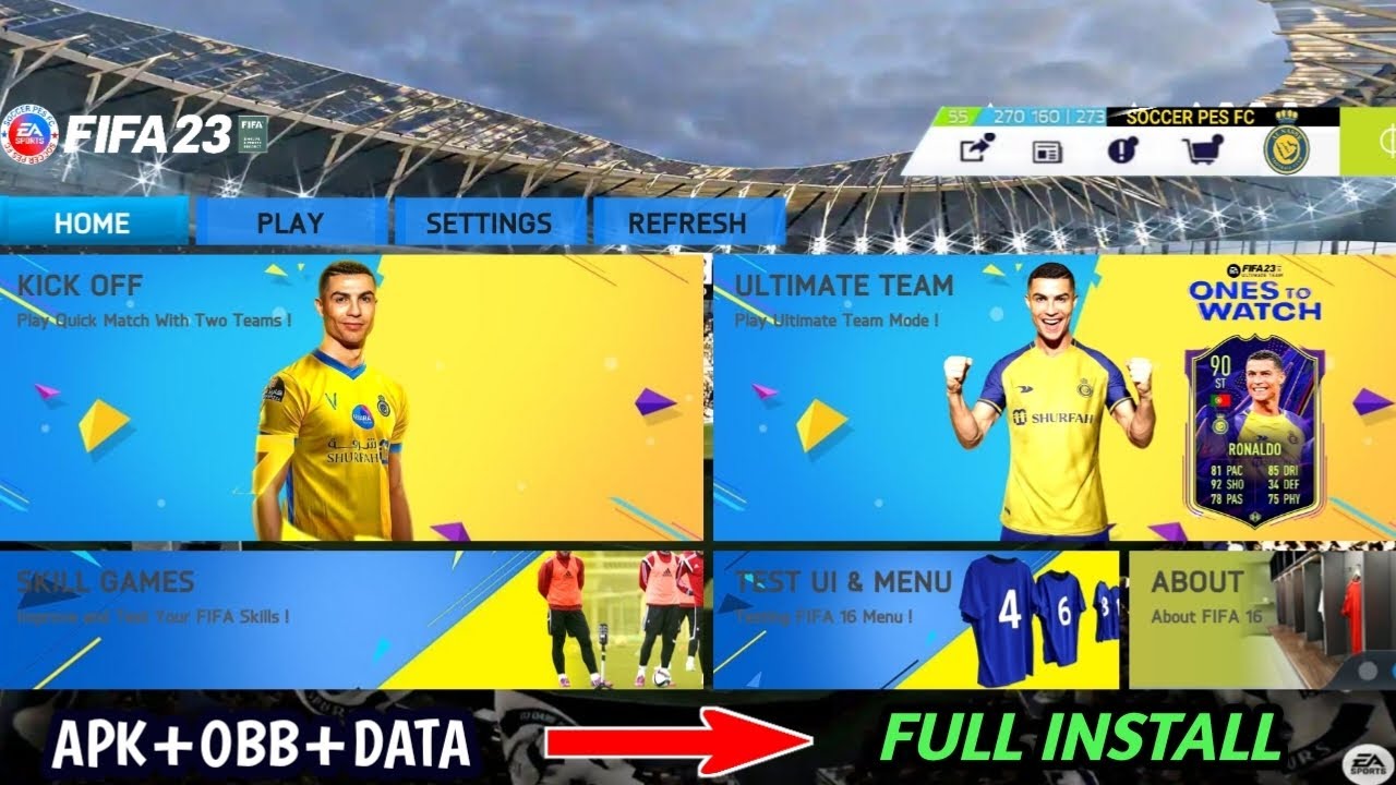FIFA 16 Mobile | FIFA 23 New Patch For FIFA 16 | FIFA 16 Install ...