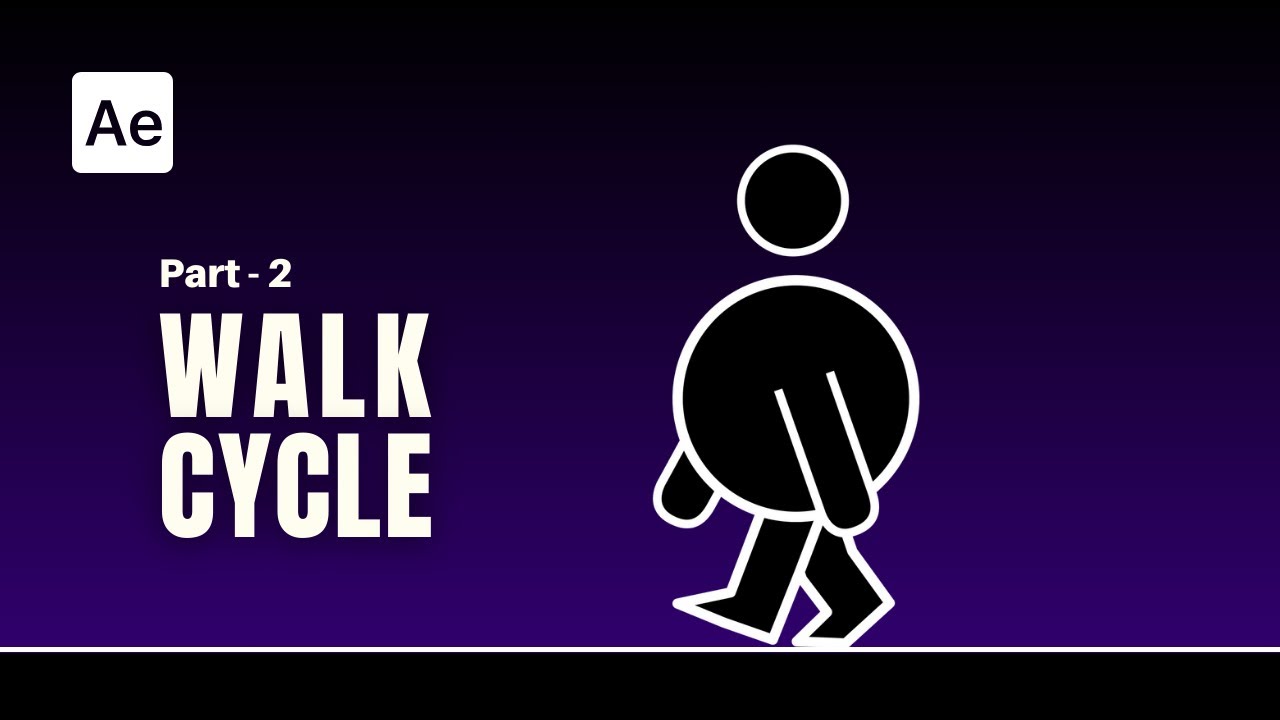 Walk cycle Animation Part - 2 | After effects Tutorial - YouTube