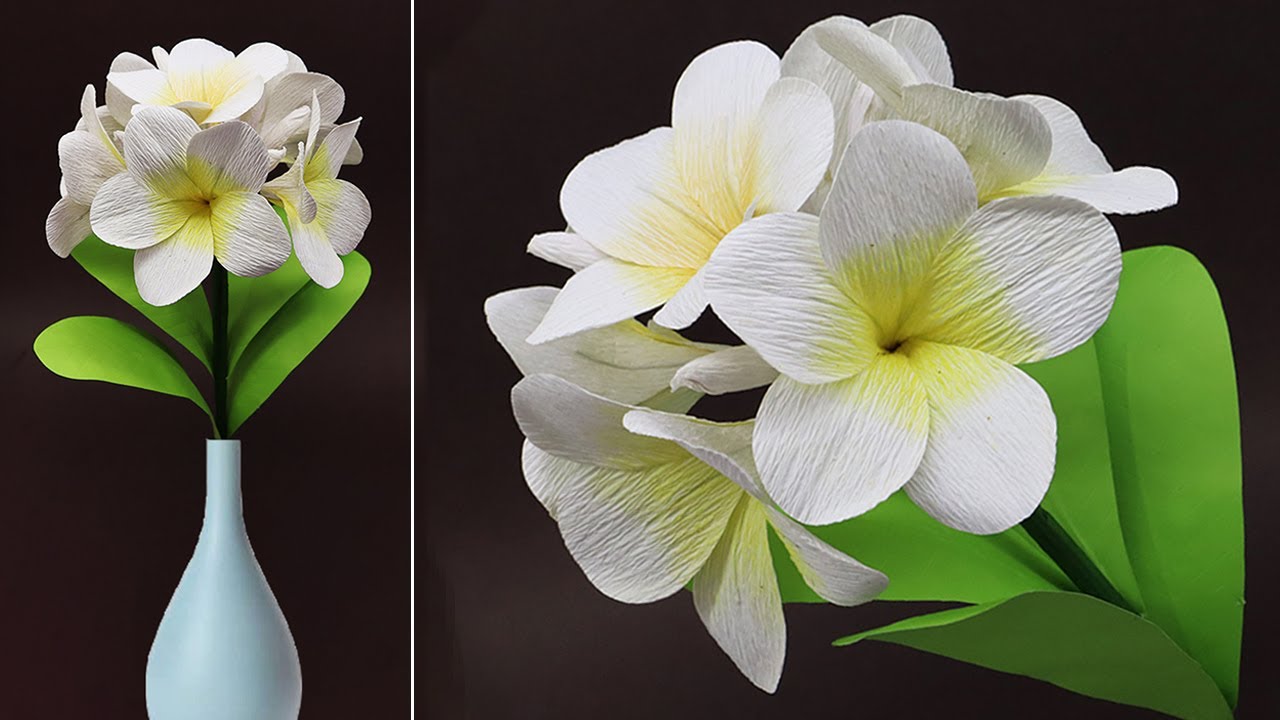 Easy and Beautiful Paper Flower Making Tutorial | Room Decor | DIY ...