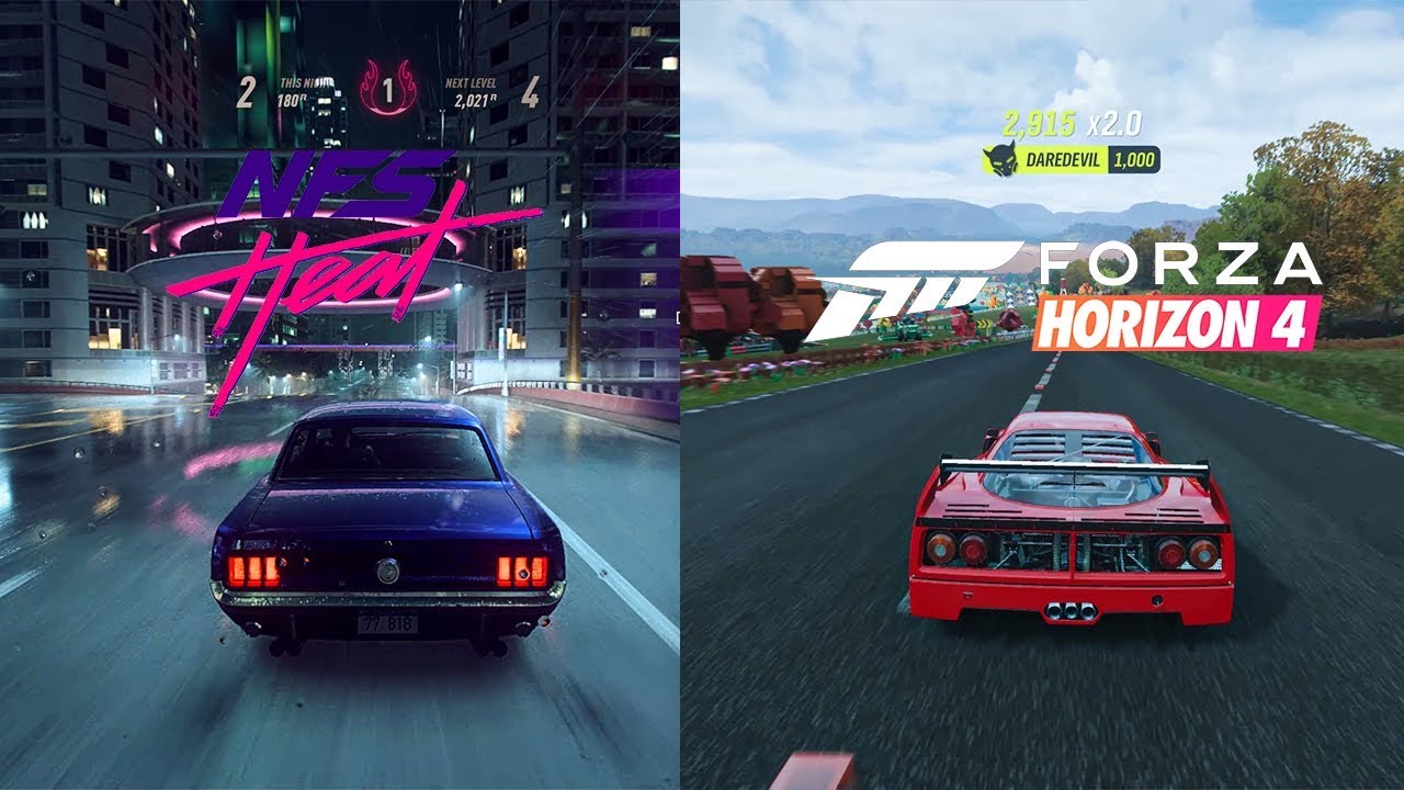 NFS Heat Vs Forza Horizon 4 | Graphics and Cars Sound - YouTube