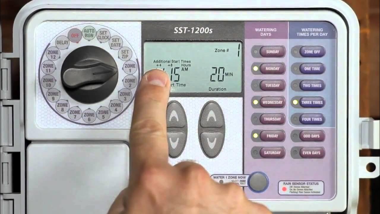 Rain Bird SST Smart Sprinkler Timer - Programming - YouTube